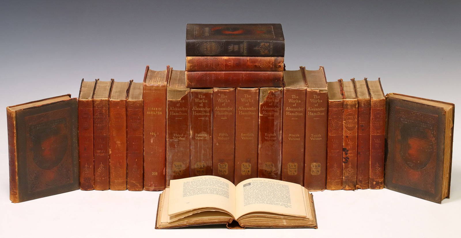 (22) Books: 'the Works Of Alexander Hamilton' & Elbert Hubbard Books ...