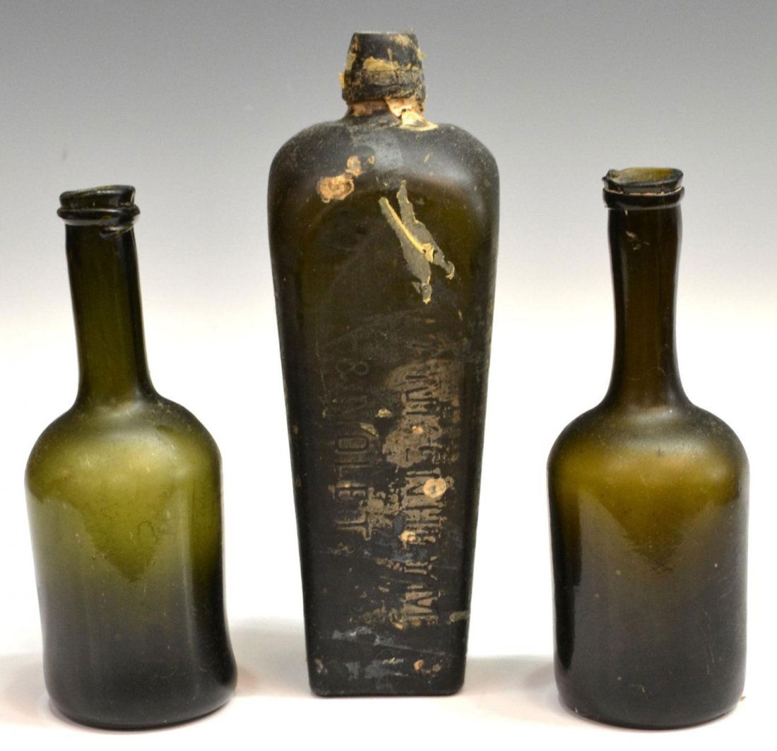(3) ANTIQUE DUTCH GLASS BOTTLES, CASE GIN - Mar 03, 2013 | Austin ...