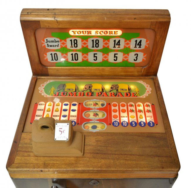 EARLY "JUMBO PARADE" MILLS ELECTRIC SLOT MACHINE : Lot 346