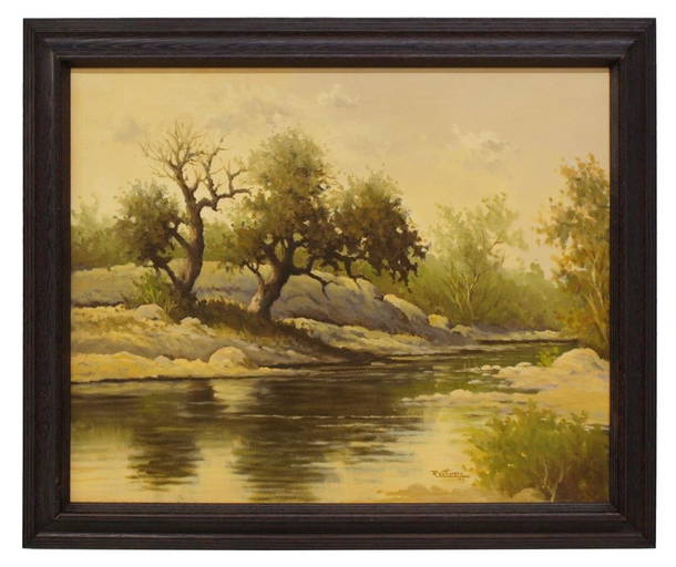 Framed Oil Painting, Jerry Ruthven, Texas, B. 1947
