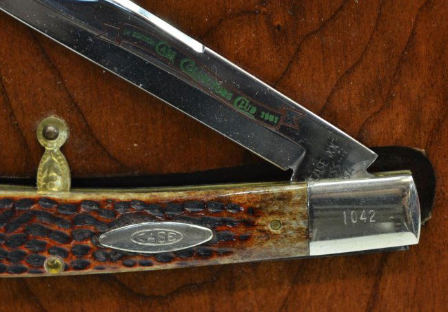 1981 FIRST CASE COLLECTORS CLUB KNIFE & PLAQUE : Lot 445