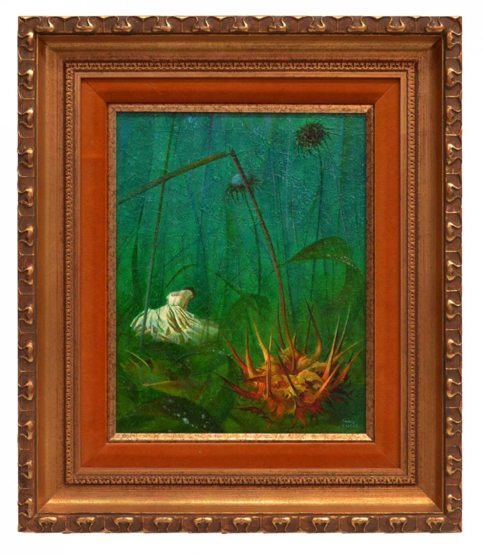 SURREALISTIC PAINTING, CHET ENGLE (1918-1994)