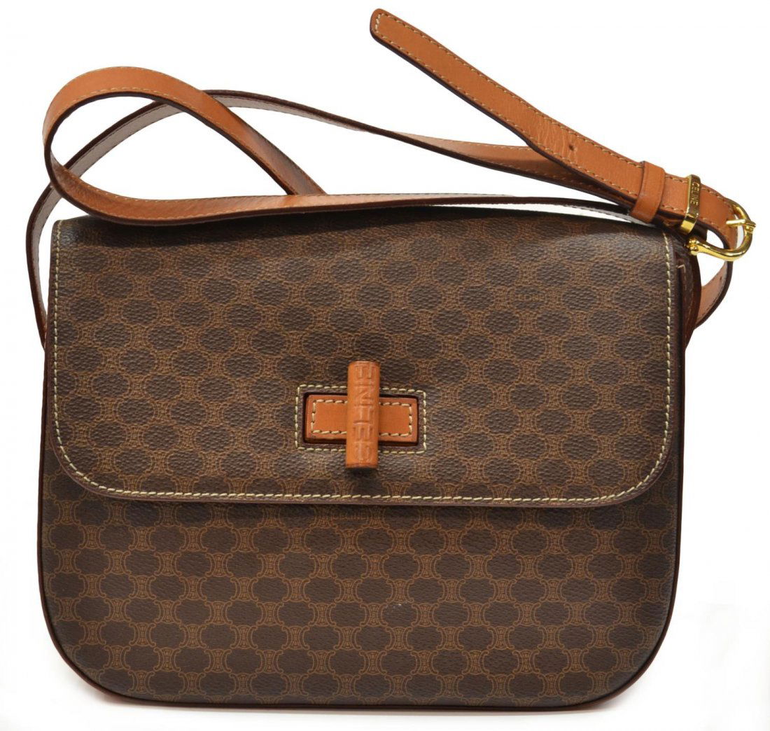 VINTAGE CELINE MONOGRAM CANVAS SHOULDER BAG - Aug 17, 2013 | Austin ...