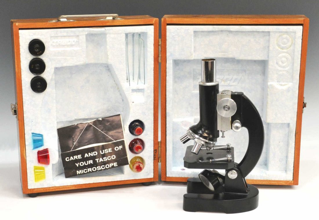 TASCO DELUXE MICROSCOPE, MODEL 1200XK