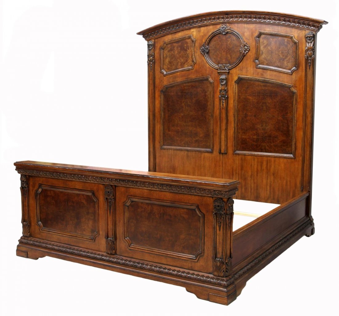 HENREDON AVIGNON KING SIZE BED, 96"H HEADBOARD