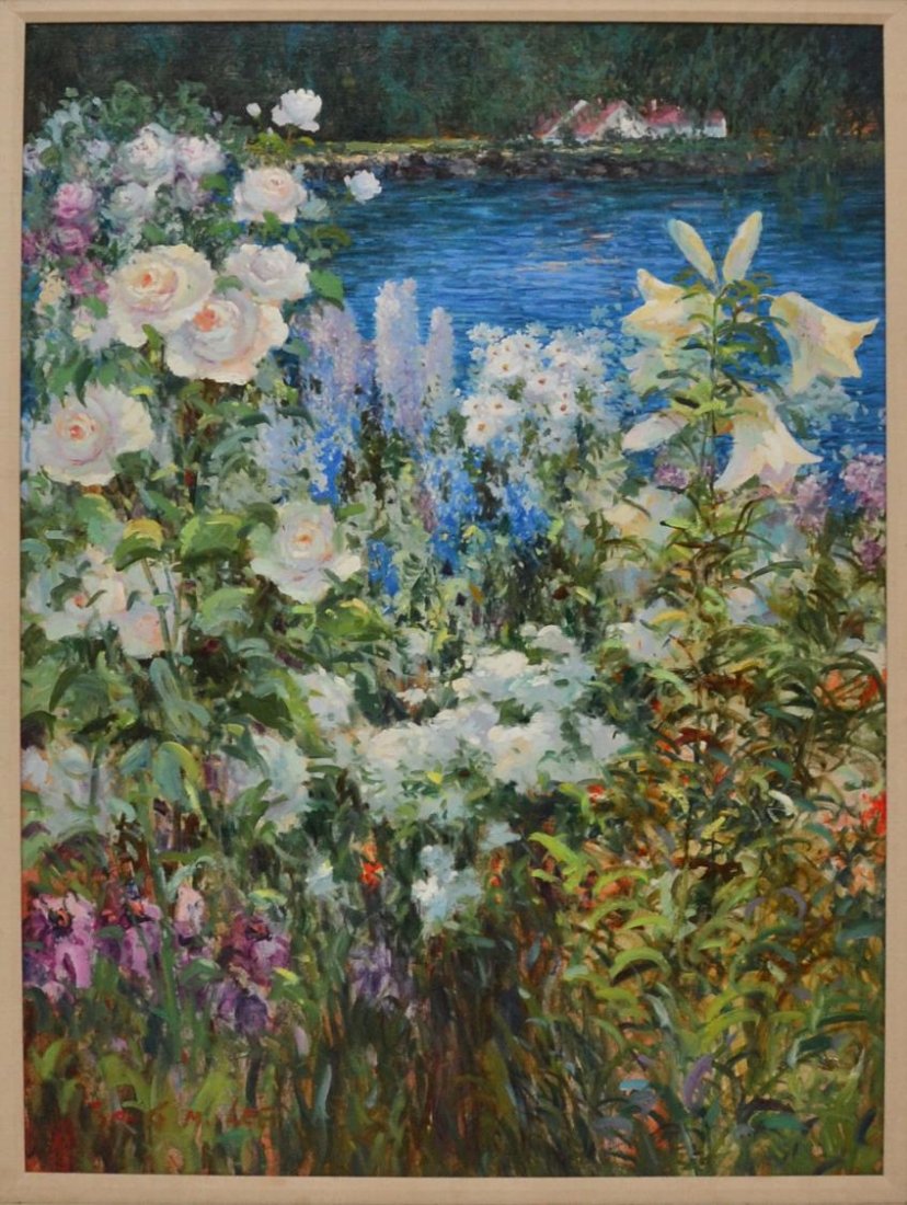 Painting: Landscape, Sang M Lee, 1949