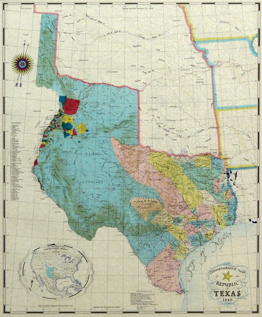COMMERMORATIVE MAP OF THE REPUBLIC OF TEXAS, 1845 - Sep 21, 2013 ...