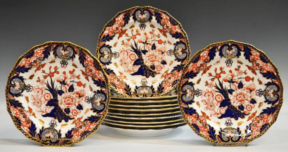 (12) Royal Crown Derby 'kings' Pattern Plates