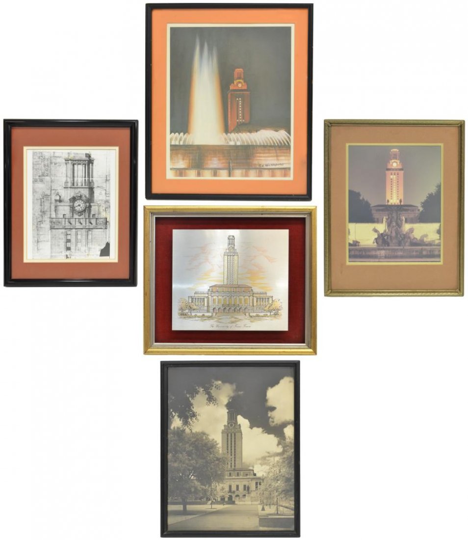 (5) GROUP OF UNIVERSITY OF TEXAS TOWER ART