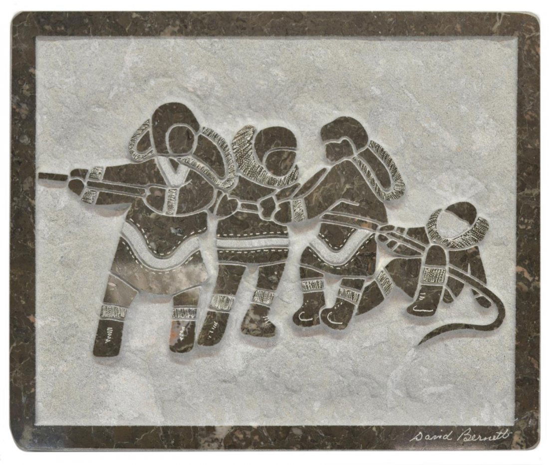 RELIEF CARVED MARBLE ESKIMO SCENE, DAVID BERNETT - Jan 11, 2014 ...