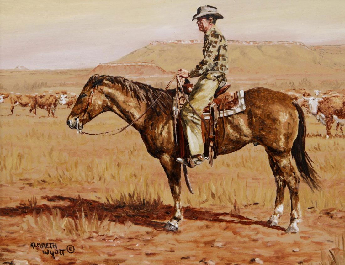 WESTERN PAINTING, KENNETH WYATT (TEXAS, B. 1930) - May 24, 2014 ...