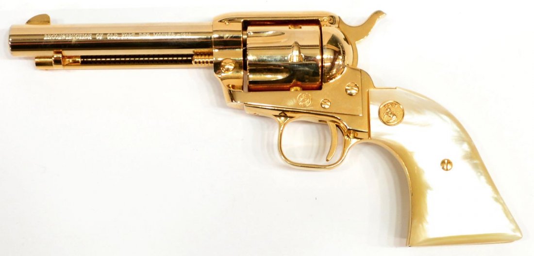 COLT FRONTIER SCOUT SAA GOLD PLATED REVOLVER