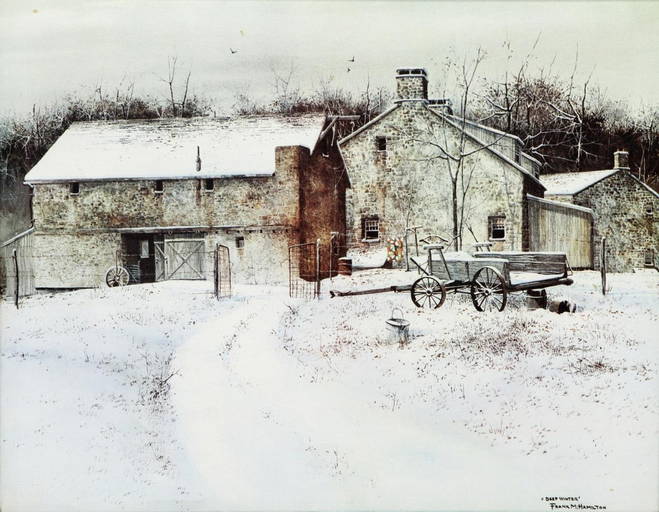 "deep Winter" Giclee, Frank M. Hamilton