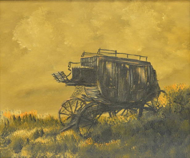 Cecil R. Young Jr Painting, Stagecoach
