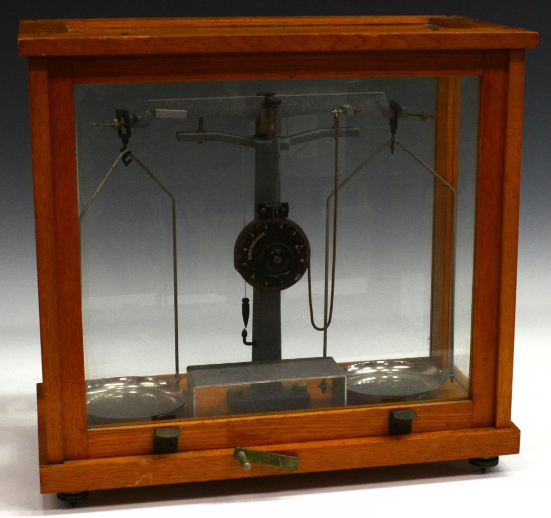 ENGLISH PHILIP HARRIS LTD CASED LABORATORY SCALES