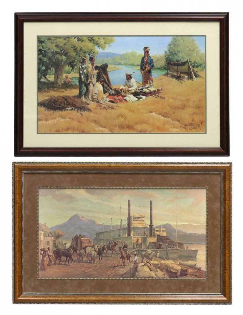 (2) WESTERN PRINTS, MELVIN WARREN & KENNETH RILEY