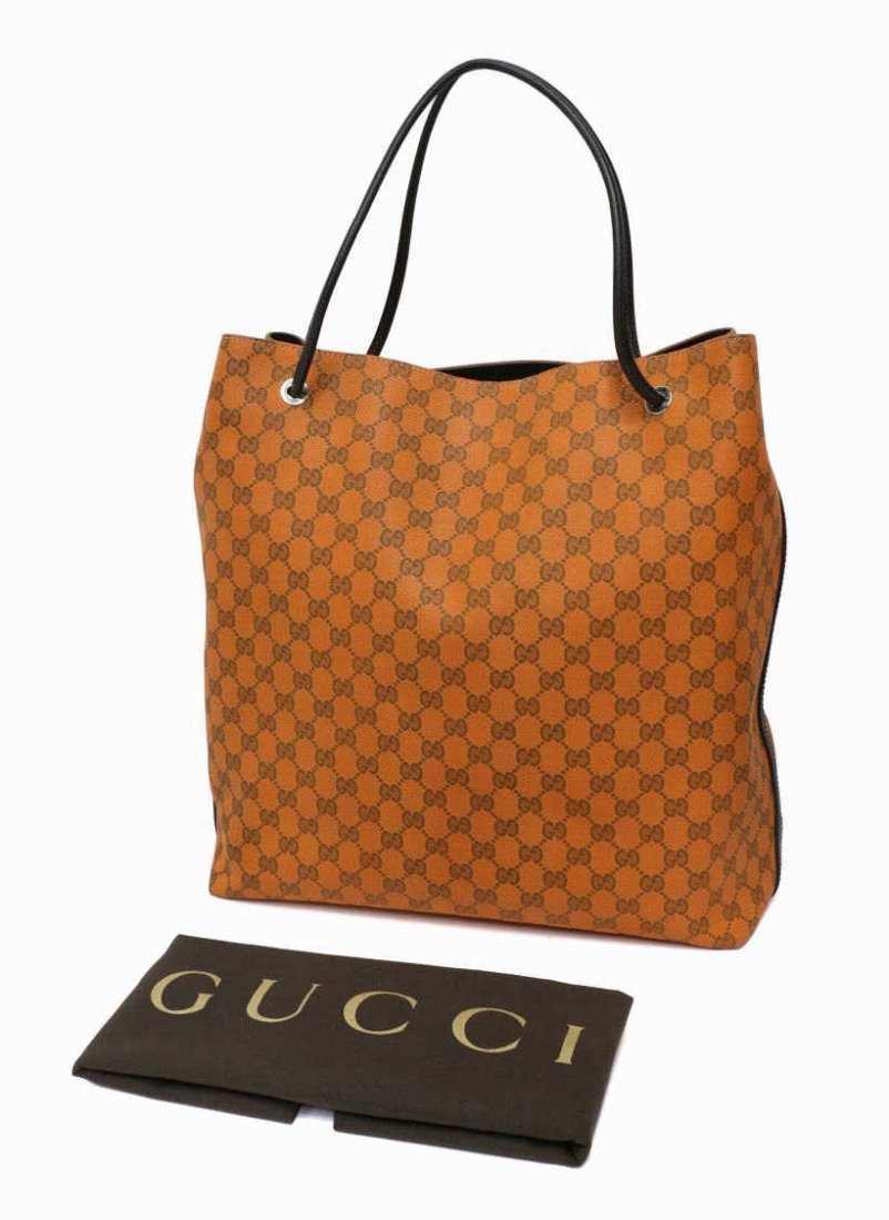 Orange Gucci Monogram Tote Bag | Paul Smith