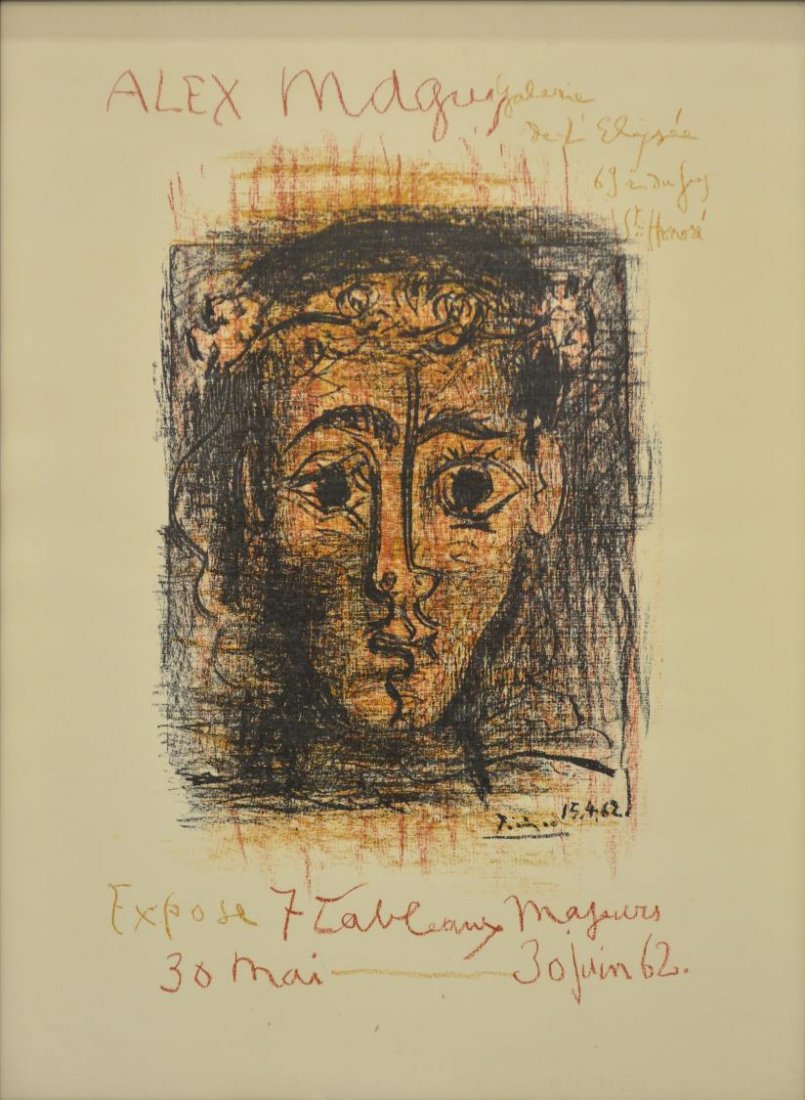 SCARCE PICCASSO LITHOGRAPH, ALEX MAGUY GALLERY