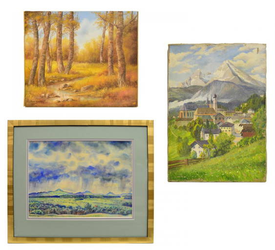 (3) PETHO ANTALNE & SIGNED LANDSCAPE PAINTINGS ART - Apr 25, 2015 ...