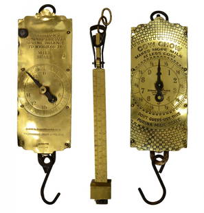 Cow Chow Advertising Brass Milk Scale