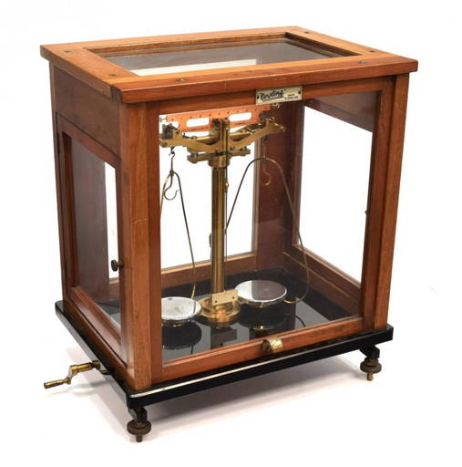 L. Oertling London Cased Balance Scales