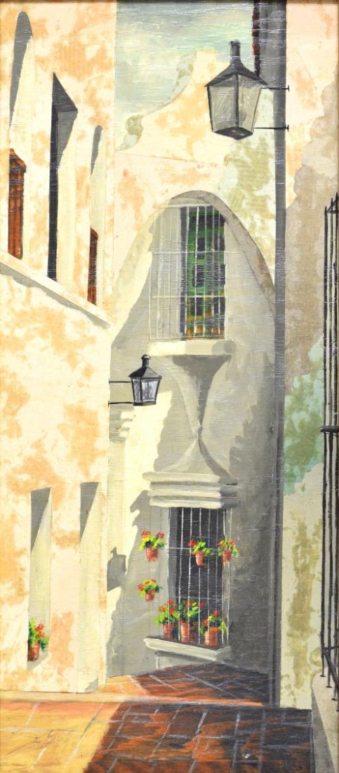 IAN BISH (20TH C) FRAMED OIL PAINTING STREET SCENE - Feb 20, 2016 ...