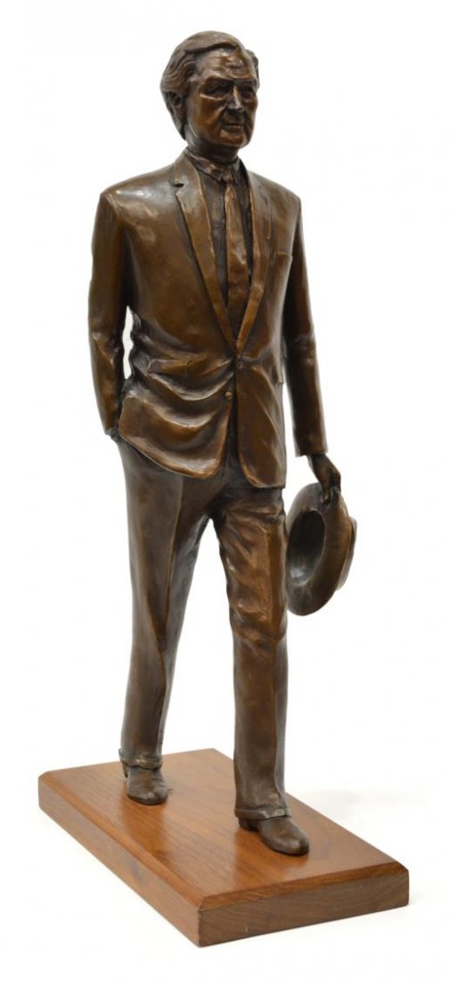 JOHN B. CONNALLY BRONZE, SIGNED SHARON CONNALLY