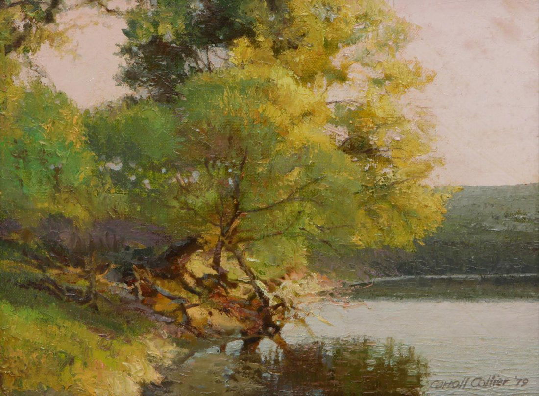 CARROLL COLLIER (TEXAS B. 1923) LANDSCAPE PAINTING