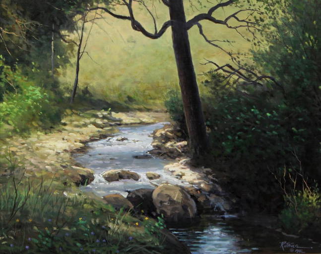 Jerry Ruthven (texas B. 1947) Landscape Painting