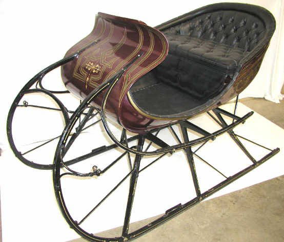 Antique Horse Drawn Sleigh Albany Cutter Sled