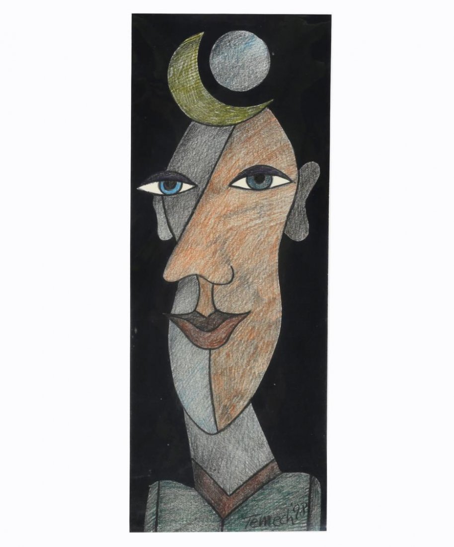 UNFRAMED GUNTER TEMECH (20TH/21ST C) DRAWING