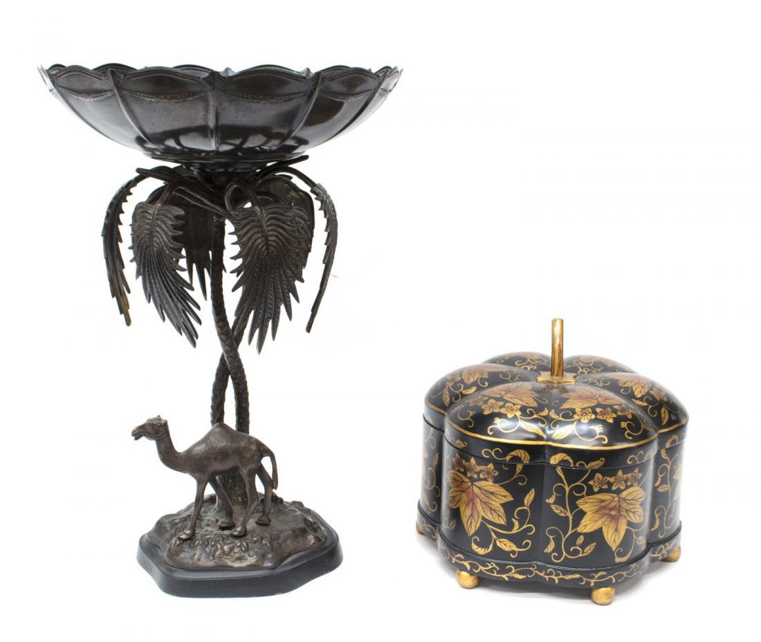 (2) LARGE CAMEL CENTERPIECE & MELON FORM TABLE BOX - Dec 11, 2016 ...