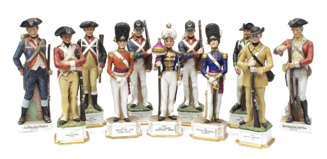 (11) ROYAL CROWN ARNART AMERICAN/BRITISH FIGURINES