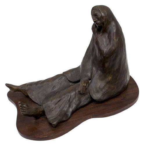 R.c. Gorman (1931 2005) Bronze Sculpture, "grace"