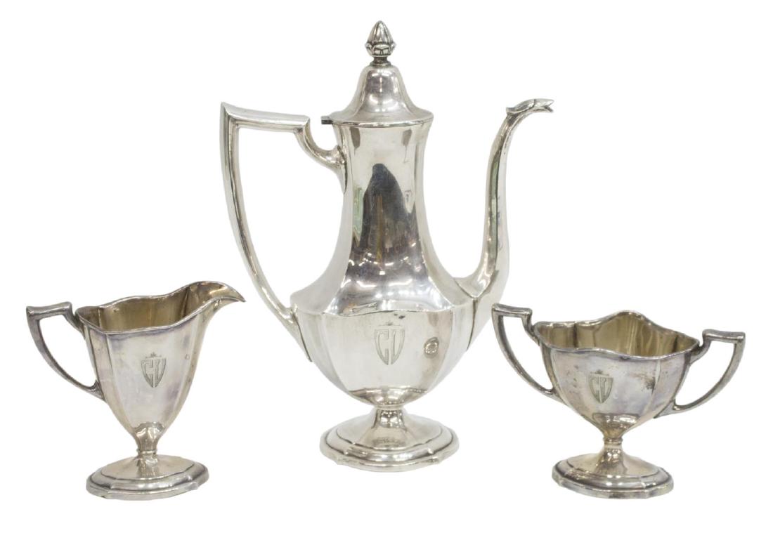 (3) Saart Brothers Sterling Silver Coffee Service
