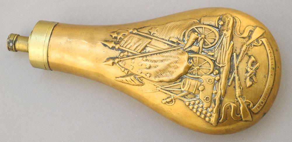 Civil War replica black powder flask. - Aug 10, 2021 | Lunds ...