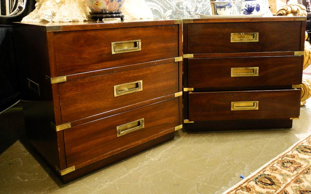 Pair Of Gibbard "brigadier" Night Tables.