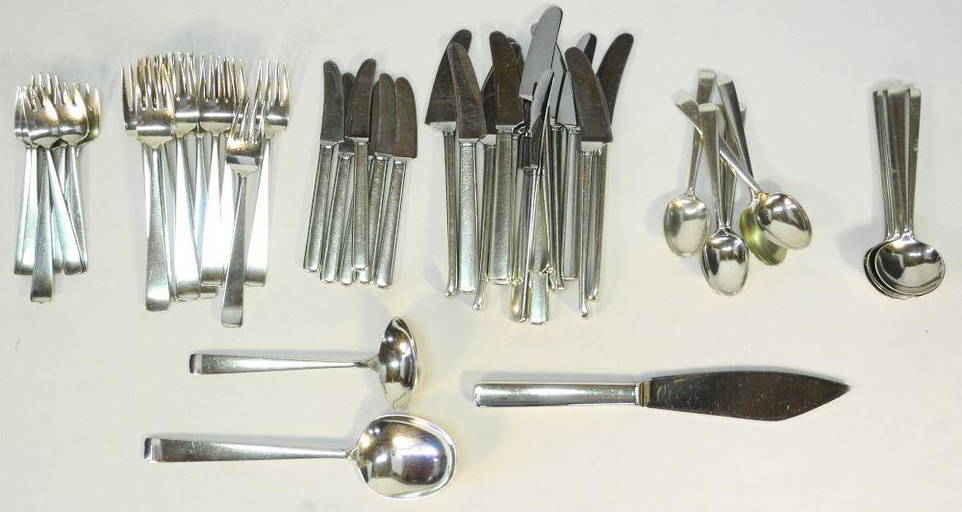 Georg Jensen "margrethe" Sterling Silver Flatware.