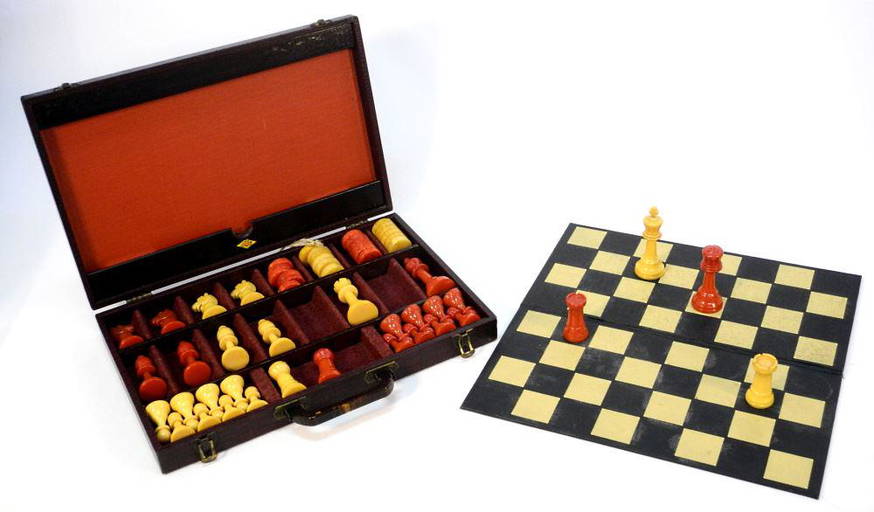 Bakelite Chess Set.