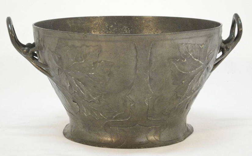 Kayser Zinn Pewter Bowl, Model 4293, As Found, 5 7/8" x 12 1/2" Wide ...