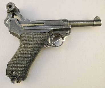 Replica Pistol: Luger P08 Style, 9"' Length.