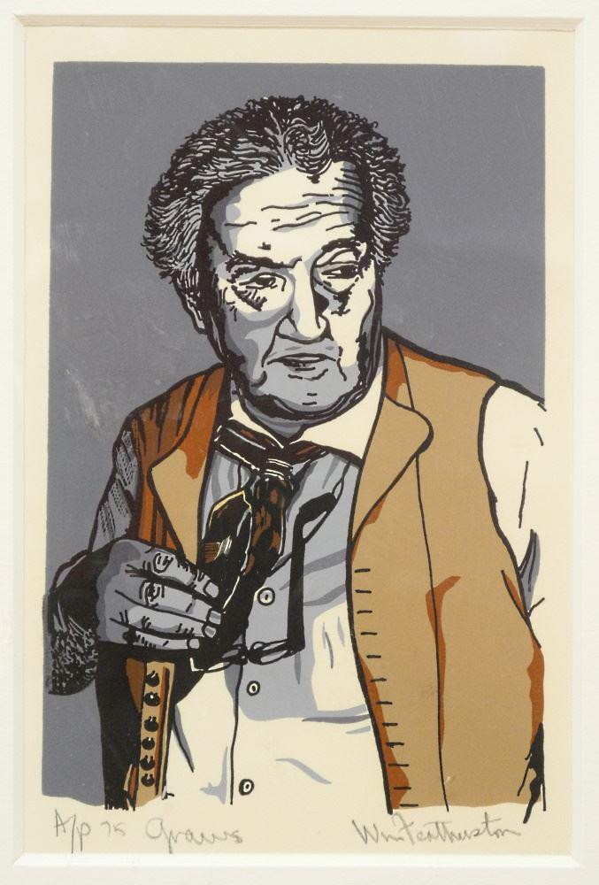 Serigraph A/p 75 Signed William Featherston, "graves"