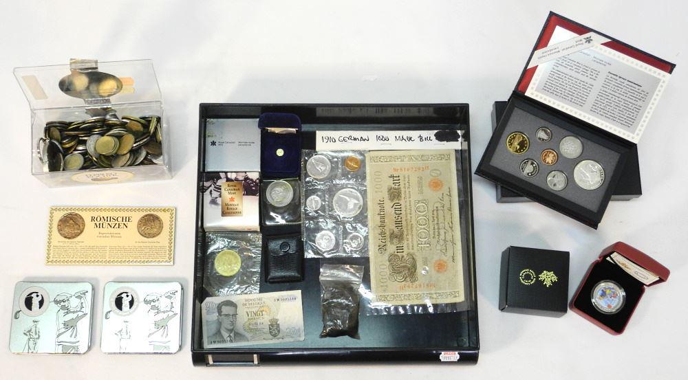Collection Of Various Coins: Royal Canadian Mint/ Proof Sets/ International