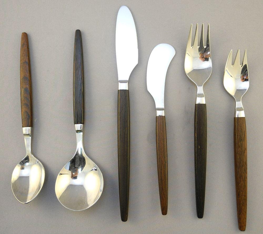Set of Raadvad Denmark Rosewood Handle Cutlery. - Mar 14, 2023 | Lunds ...