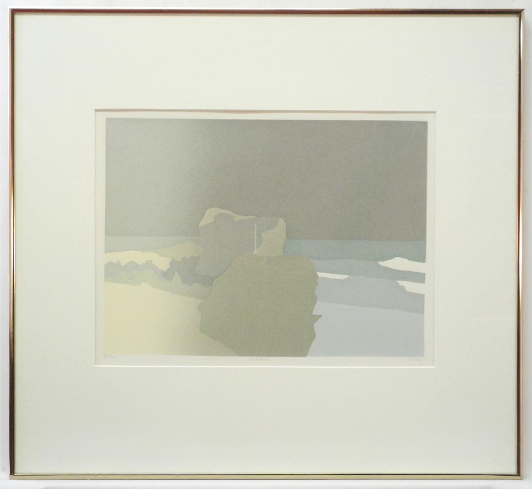 Serigraph Signed (Toni) Onley, 9 1/8" x 16 1/8", "Wet Sand" 35/46 ...