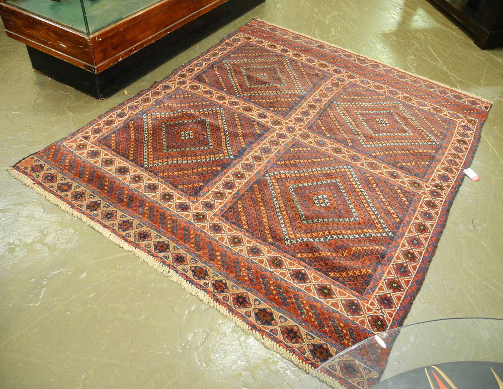 Asian Sumak Carpet, Approx. 78" X 65".