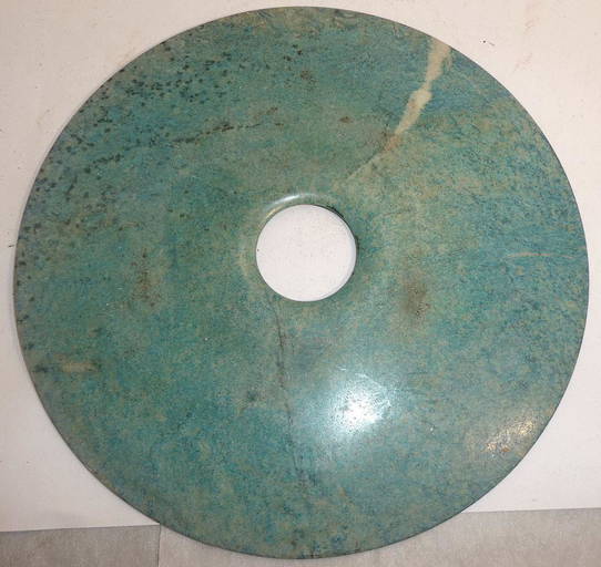 Hanging Stone Bi Disc, 11 3/4" In Diameter.