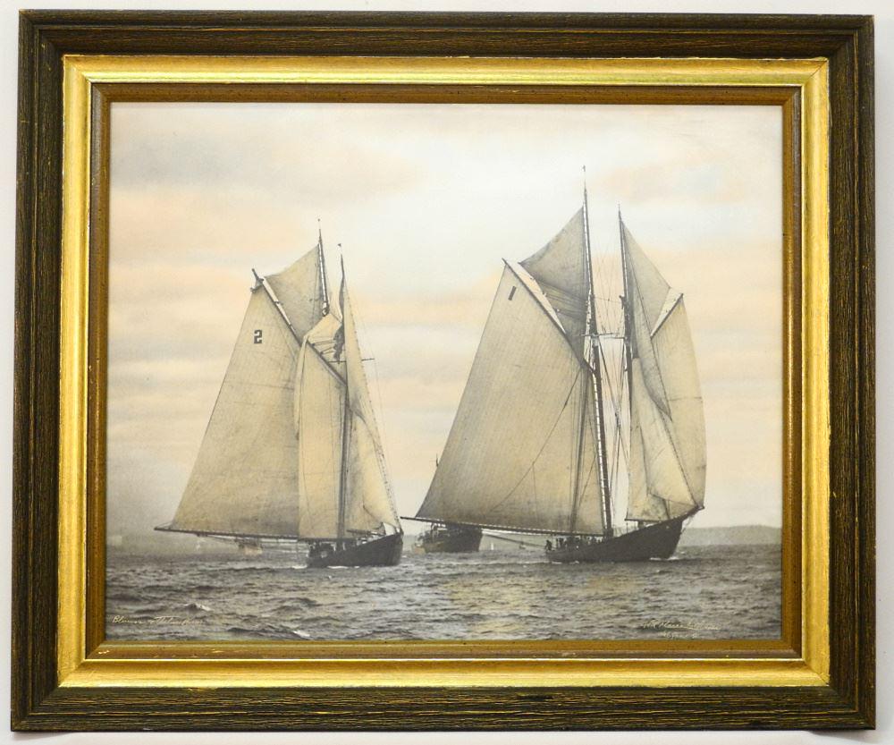 Photograph Signed W.r. Macaskill, 16" X 20", "blue Nose". Auction