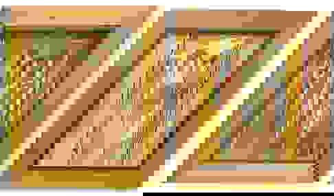 Pair Of Oil Paintings Signed Henry Letendre, 10" X 8", "rainbow Figures ...