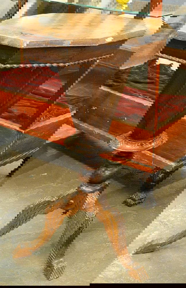 Victorian Mahogany Work Table With Checkerboard Top, 29 1/2"h. Auction